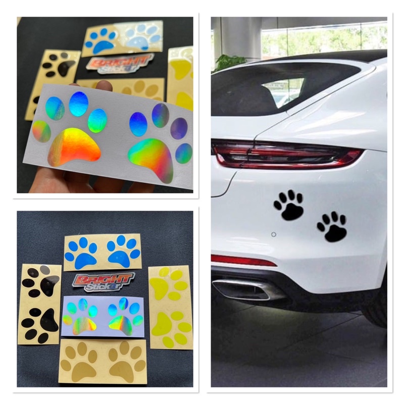 Jual STICKER STIKER TELAPAK KAKI KUCING ANJING ISI 2 STICKER MOBIL ...