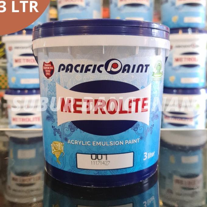 Jual CAT TEMBOK METROLITE 3 LITER PUTIH (5 kg) | Shopee Indonesia