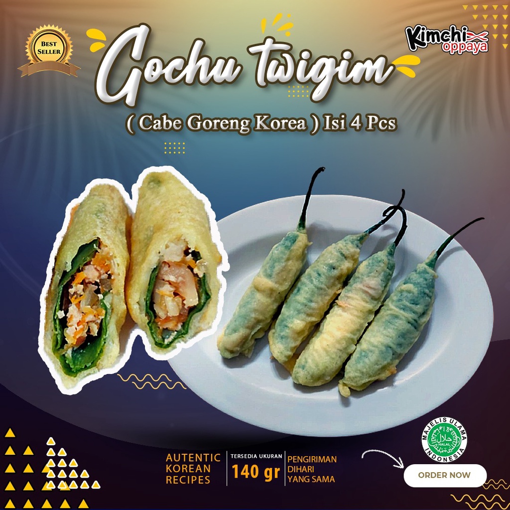 Jual Gochu Twigim ( Cabe Goreng Korea ) Isi 4 Pcs Frozen Food Enak ...