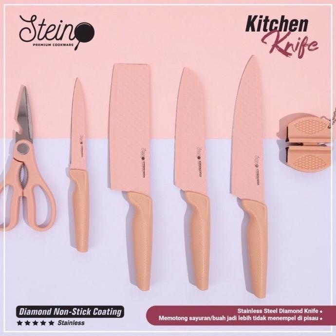 Jual STEINCOOKWARE PISAU STEIN DIAMOND KNIVES SET 6 IN 1 ORIGINAL masih ...