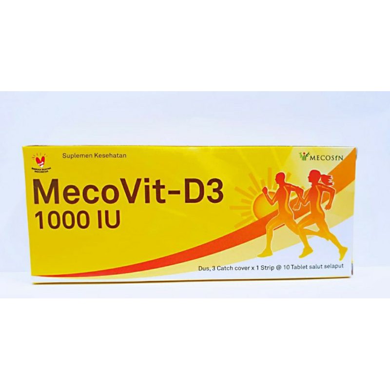 Jual MECOVIT D3 1000 IU VITAMIN D3 30 Tablet (EXP 11/2026) | Shopee ...