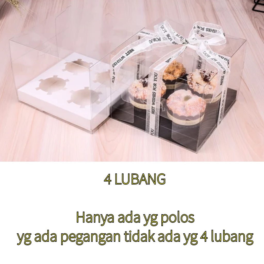 Jual BOX CUPCAKE Box Muffin Box Kue Ulang Tahun Packaging Kue Box Mika ...