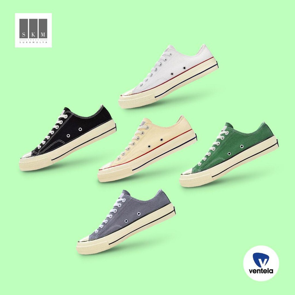 Jual Sepatu Sneaker By Ventela BTS 70s Low Glossy | Shopee Indonesia