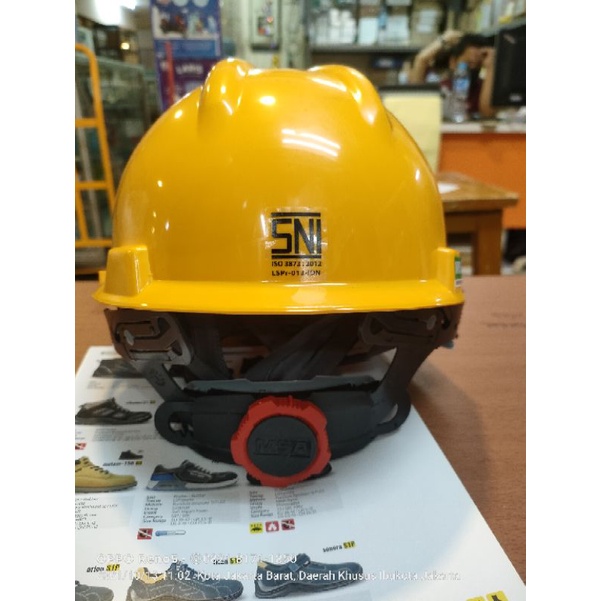 Jual Safety helmet MSA SNI lokal fastrack warna kuning | Shopee Indonesia