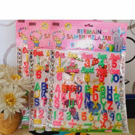 Jual MAINAN ANAK EDUKASI ALPHABET HURUF DAN ANGKA PLUS ABJAD INGGRIS ...