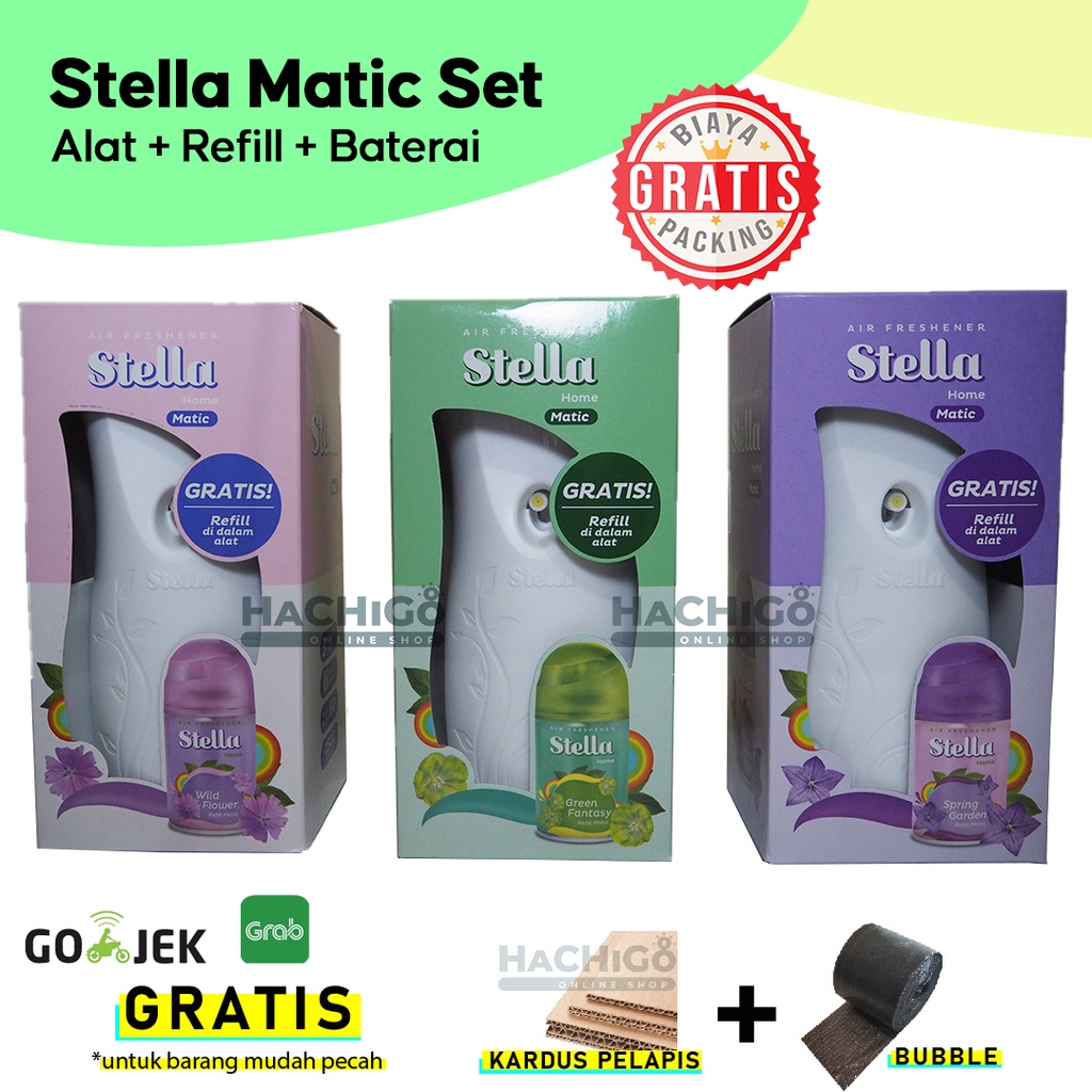 Jual Stella Matic Alat Refill Pewangi Pengharum Ruangan Otomatis Set ...