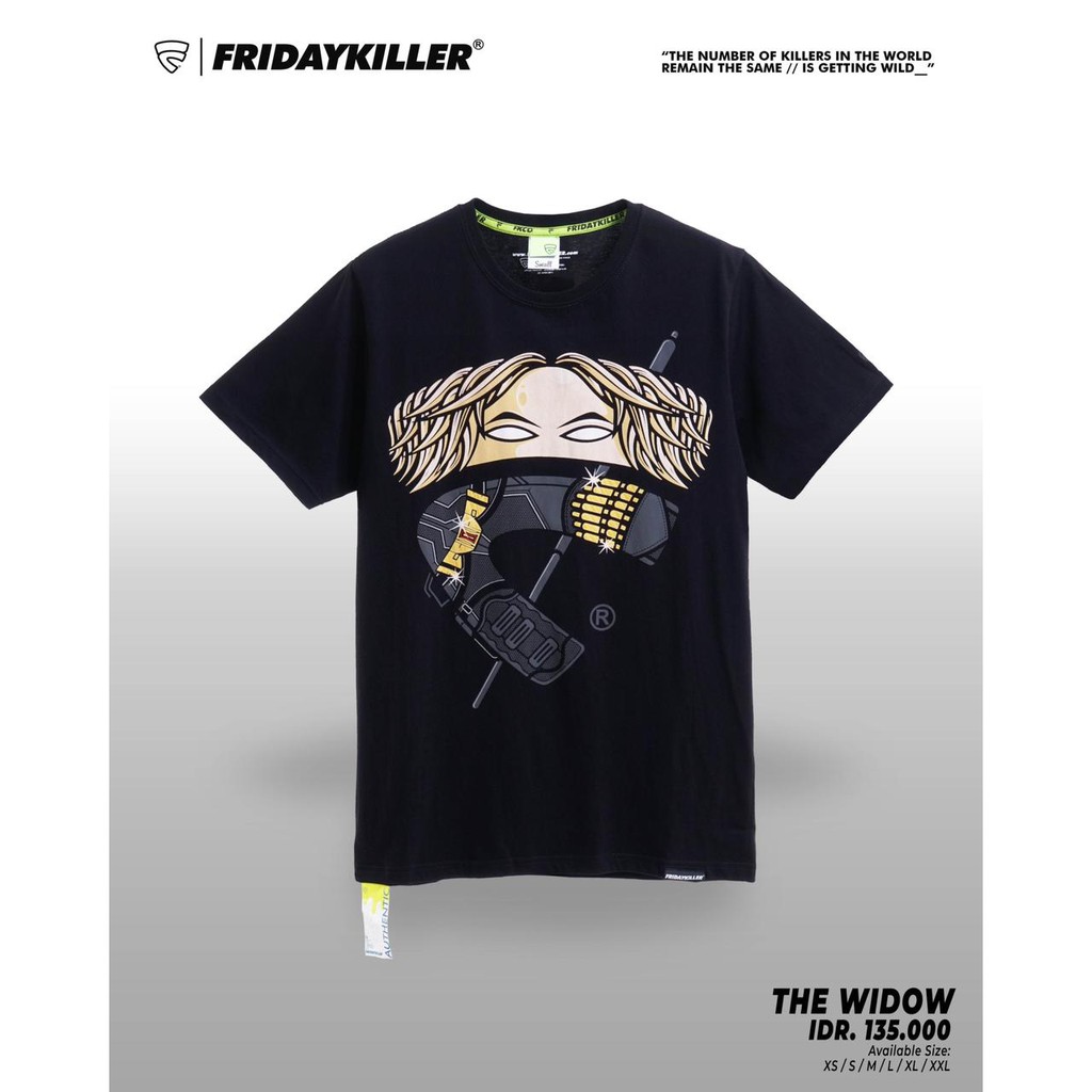 Jual T-SHIRT / KAOS FRIDAY KILLER THE WIDOW ORIGINAL | Shopee Indonesia