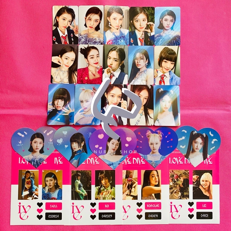 Jual IVE - Love Dive (Photocard Hologram Sticker : Gaeul Yujin Rei Wonyoung Liz Leeseo) | Shopee ...