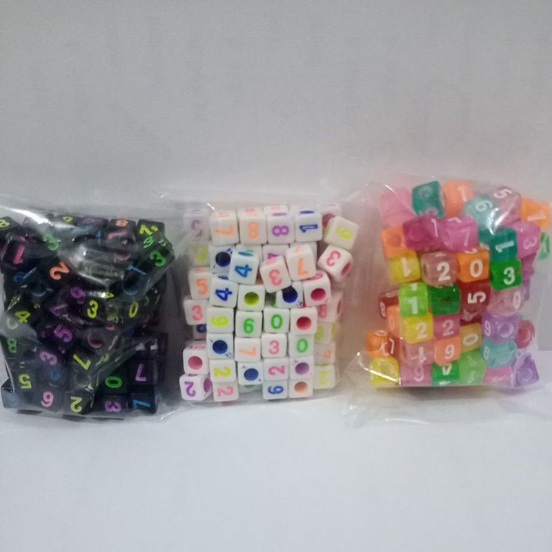 Jual MOTE DADU ANGKA/MANIK ANGKA WARNA HITAM PUTIH | Shopee Indonesia