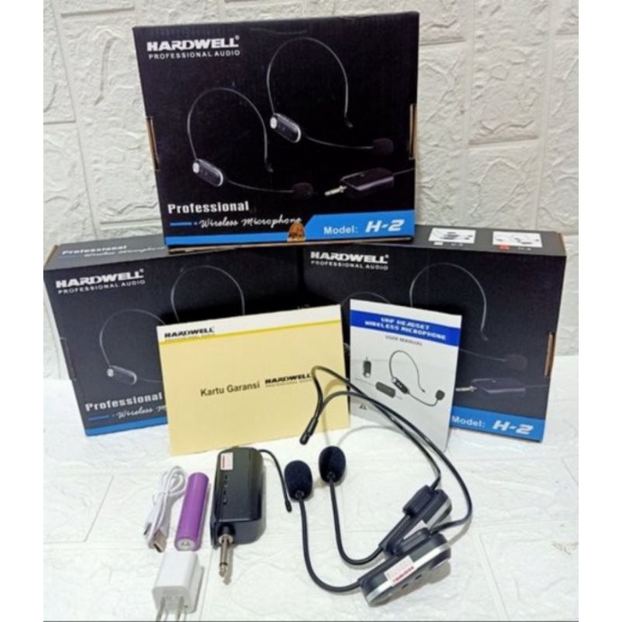 Jual Wireless Microphone HARDWELL Tipe H2 (2 Headset ) | Shopee Indonesia