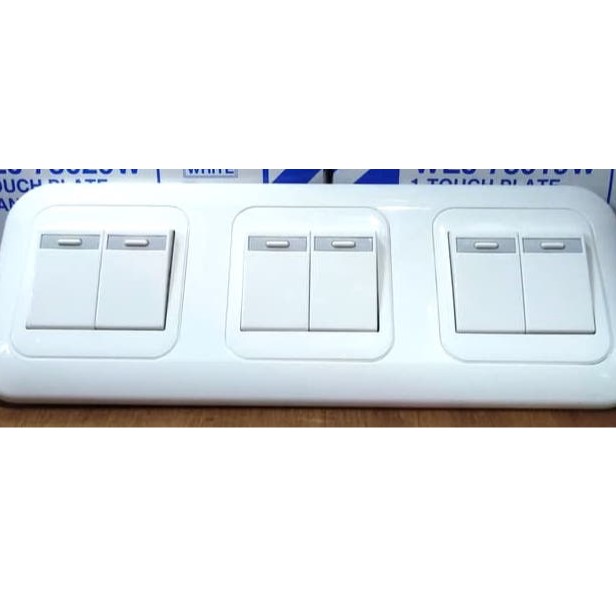 Jual saklar panasonic 6 gang 6 tombol WEJ7823 + 6 x WEJ5531 + WEJ ...