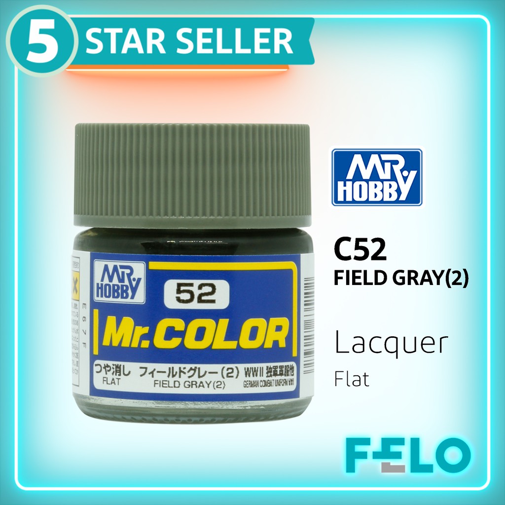 Jual CAT GUNDAM - MOKIT MR COLOR FIELD GRAY (2) C 52 / MR HOBBY C52 ...