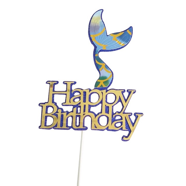 Jual Mermaid cake topper/cake topper/mermaid cake/mermaid party ...