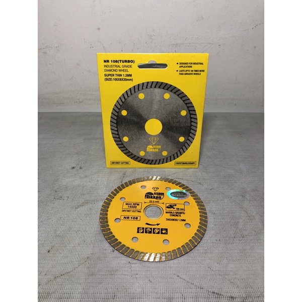 Jual diamond cutting wheel turbo nikken resibon / mata pisau potong ...