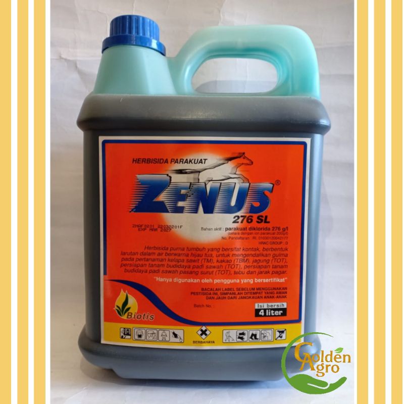 Jual HERBISIDA ZENUS 276SL SL OBAT RUMPUT 4 LITER 4LT BIOTIS ORIGINAL ...