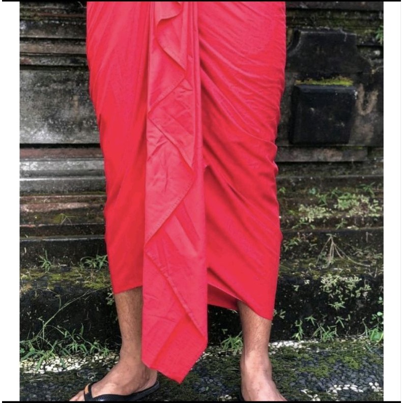 Jual KAMEN BALI PRIA KANCUT SETENGAH JADI || HITAM & PUTIH KUNING MERAH ...