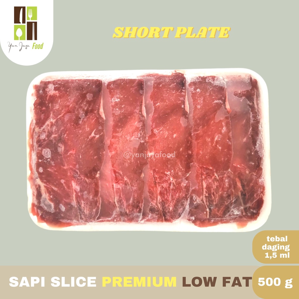 Jual Sapi Slice Low Fat US Premium Shortplate 500gr | Shopee Indonesia