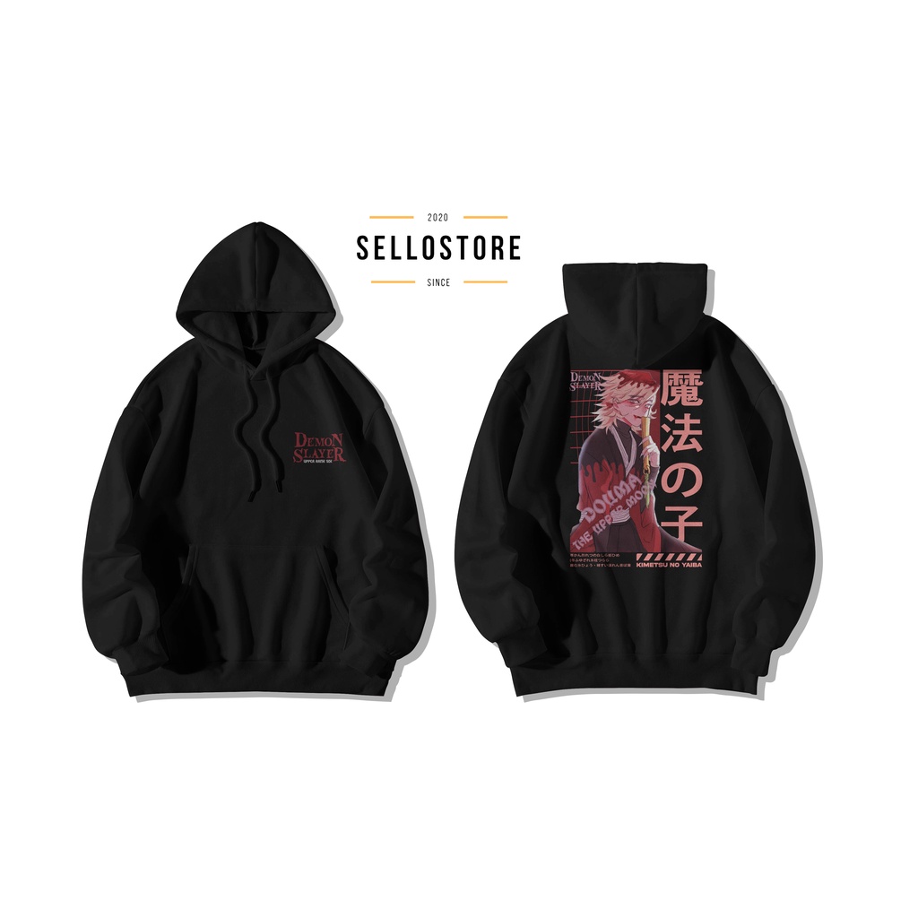 Jual HOODIE ANIME KIMETSU NO YAIBA DOUMA THE UPPER MOON DEMON SLAYER ...