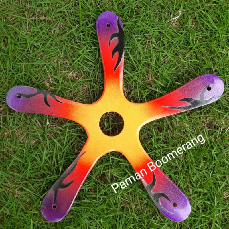 Jual Bumerang outdoor BARU boomerang 5 sayap pemula jarak 15meter ...