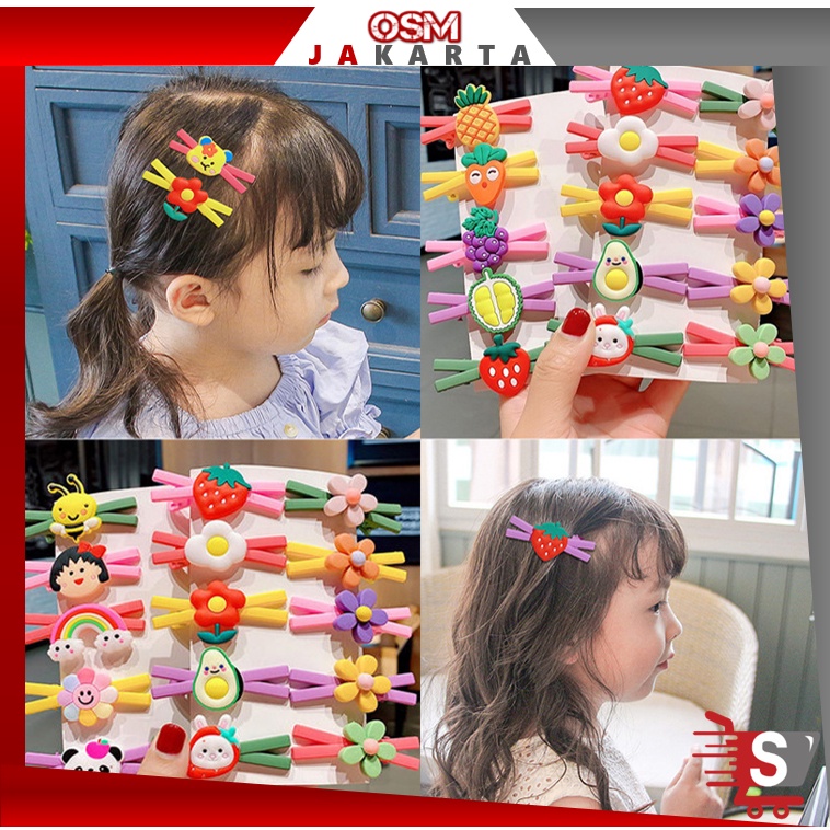 Jual OSM JKT F5388 Jepit Rambut Anak 5 in 1 / Jepit Rambut Hair Klip ...