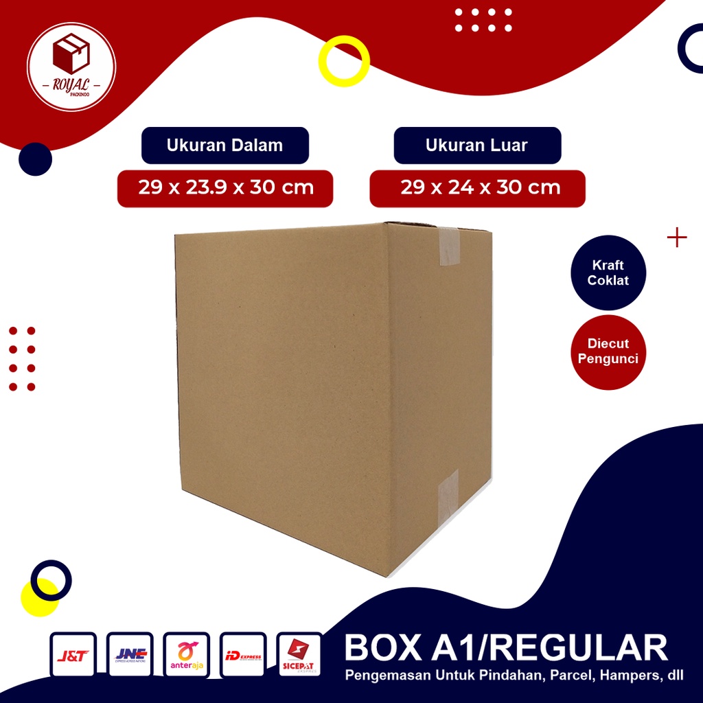 Jual Box A1 - Size 29 x 24 x 30 cm Kardus/Parcel/Motifbatik/Box/Hampers ...