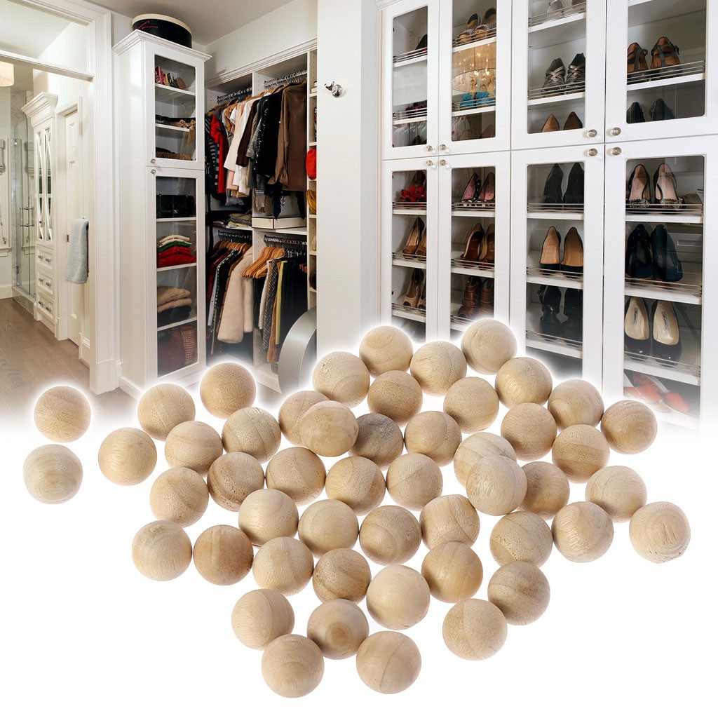 Jual 50Pcs Bola Kamper Bahan Kayu Cedar Penghilang Bau Natural | Shopee ...