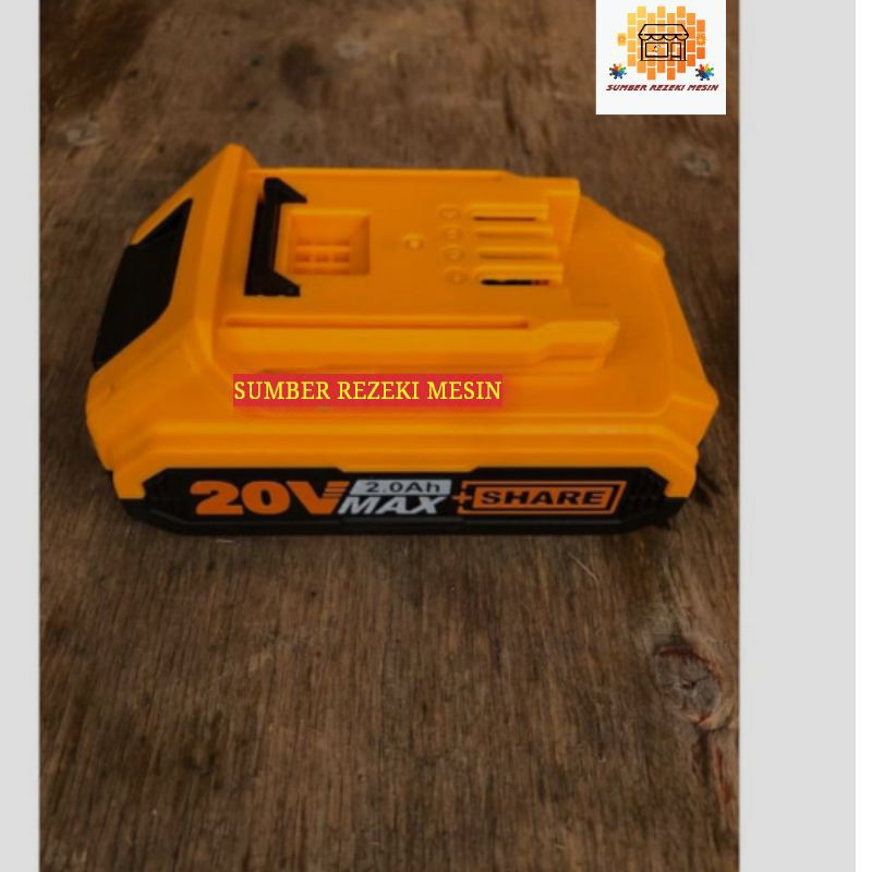 Jual Baterai INGCO 20 Volt Lithium-Ion 2.0Ah tipe FBLI2001 | Shopee ...