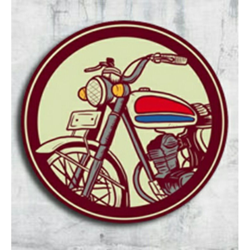 Jual Poster Bulat Motor Classic | Shopee Indonesia