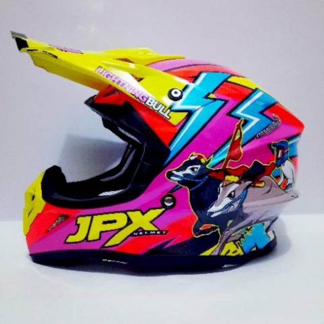 Jual Helm Jpx Cross Motif X27 Red Fluoresensi Trail Trabas Terbaru ...