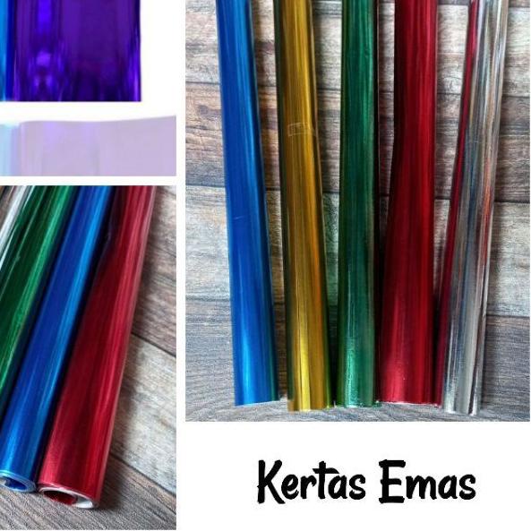 Jual Kertas sampul metalik/kertas mas ( 20 lembar ) | Shopee Indonesia