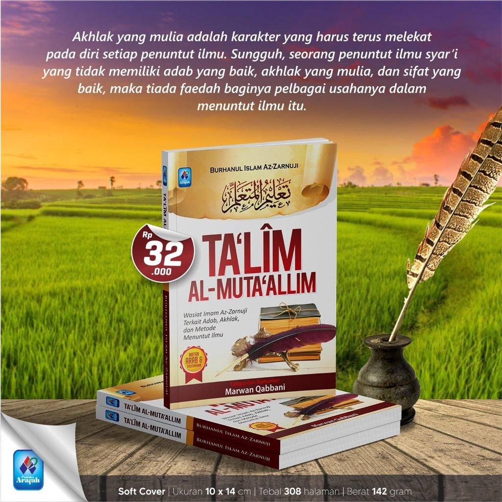 Jual TA`LIM AL-MUTA`ALLIM Wasiat Imam Az-Zarnuji Terkait Adab, Akhlak, dan Metode Menuntut Ilmu ...
