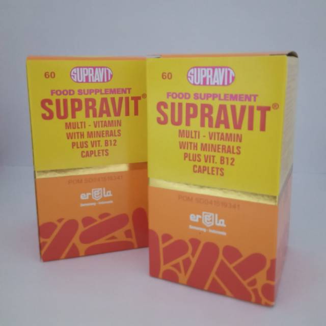 Jual SUPRAVIT multivitamin isi 60 tablet | Shopee Indonesia
