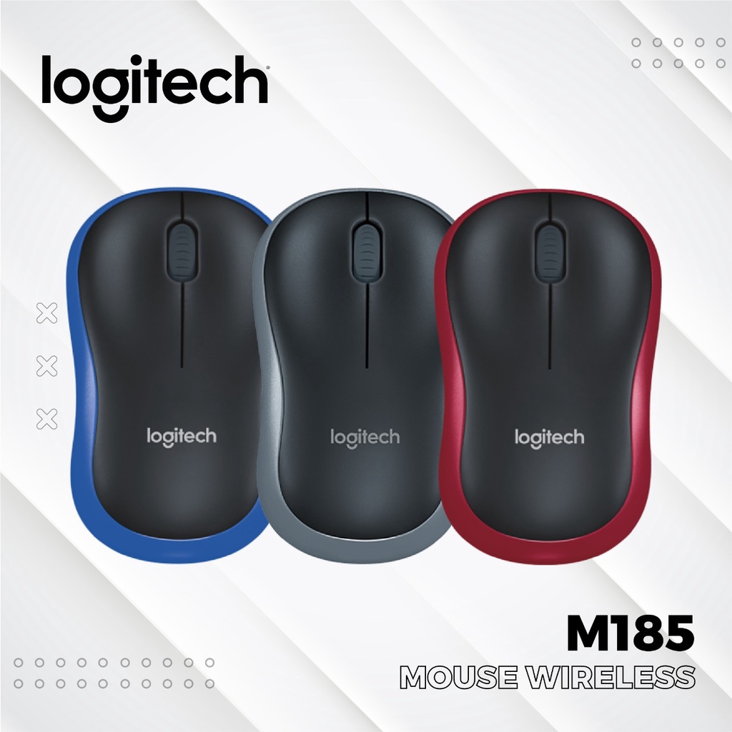 Jual Logitech Wireless Mouse M185 / M 185 | Shopee Indonesia
