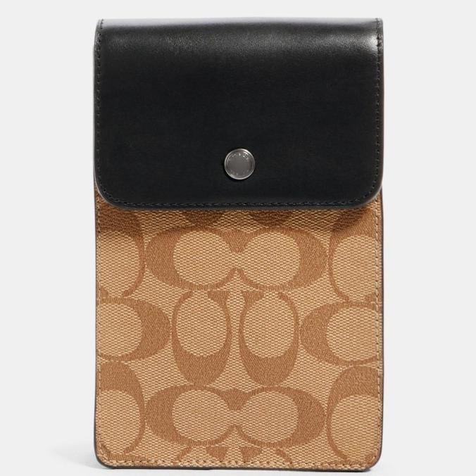 Jual TAS HANDPHONE COACH NORTH SOUTH PHONE CROSSBODY IN SIGNATURE TAN ...