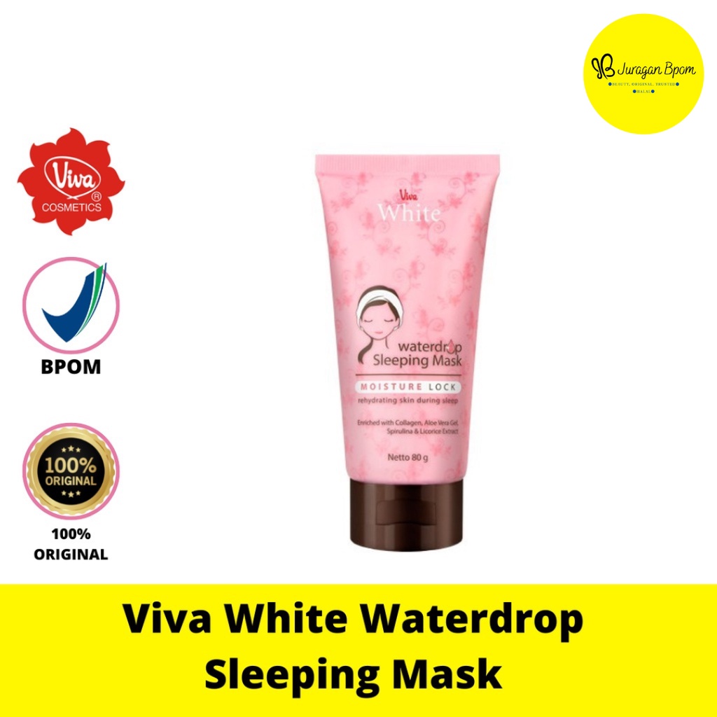 Jual Viva White Waterdrop Sleeping Mask - 80gr / Masker Tidur / Masker ...