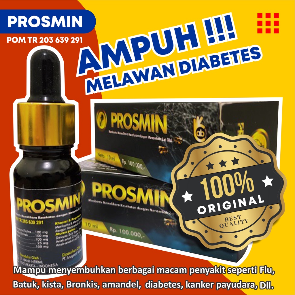 Jual OBAT DIABETES HERBAL - PROSMIN ORIGINAL | Shopee Indonesia