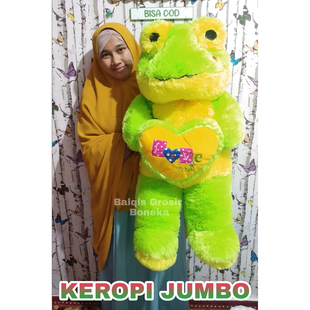 Jual BONEKA KEROPI LOVE JUMBO BAHAN RESFUR 83CM ORIGINAL BERSTNDAR SNI ...