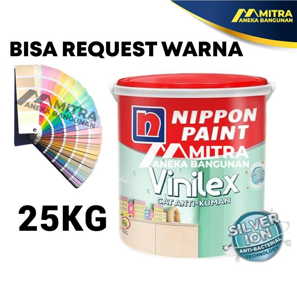 Jual CAT TEMBOK INTERIOR EKSTERIOR VINILEX SILVER ION 25 KG / CUSTOM WARNA / NIPPON PAINT 1 PAIL ...