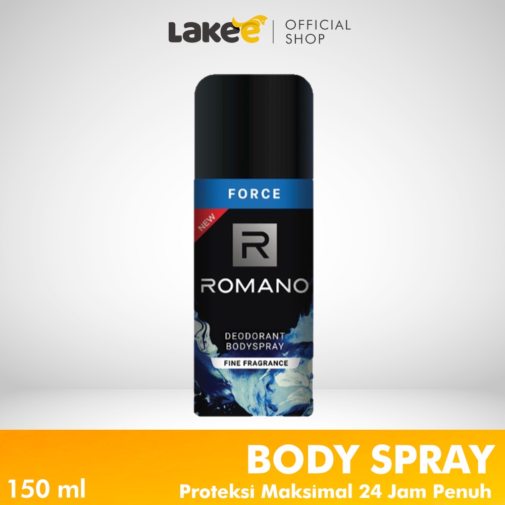 Jual Romano Deodorant Body Spray Fine Fragrance Force 150 Ml | Shopee ...