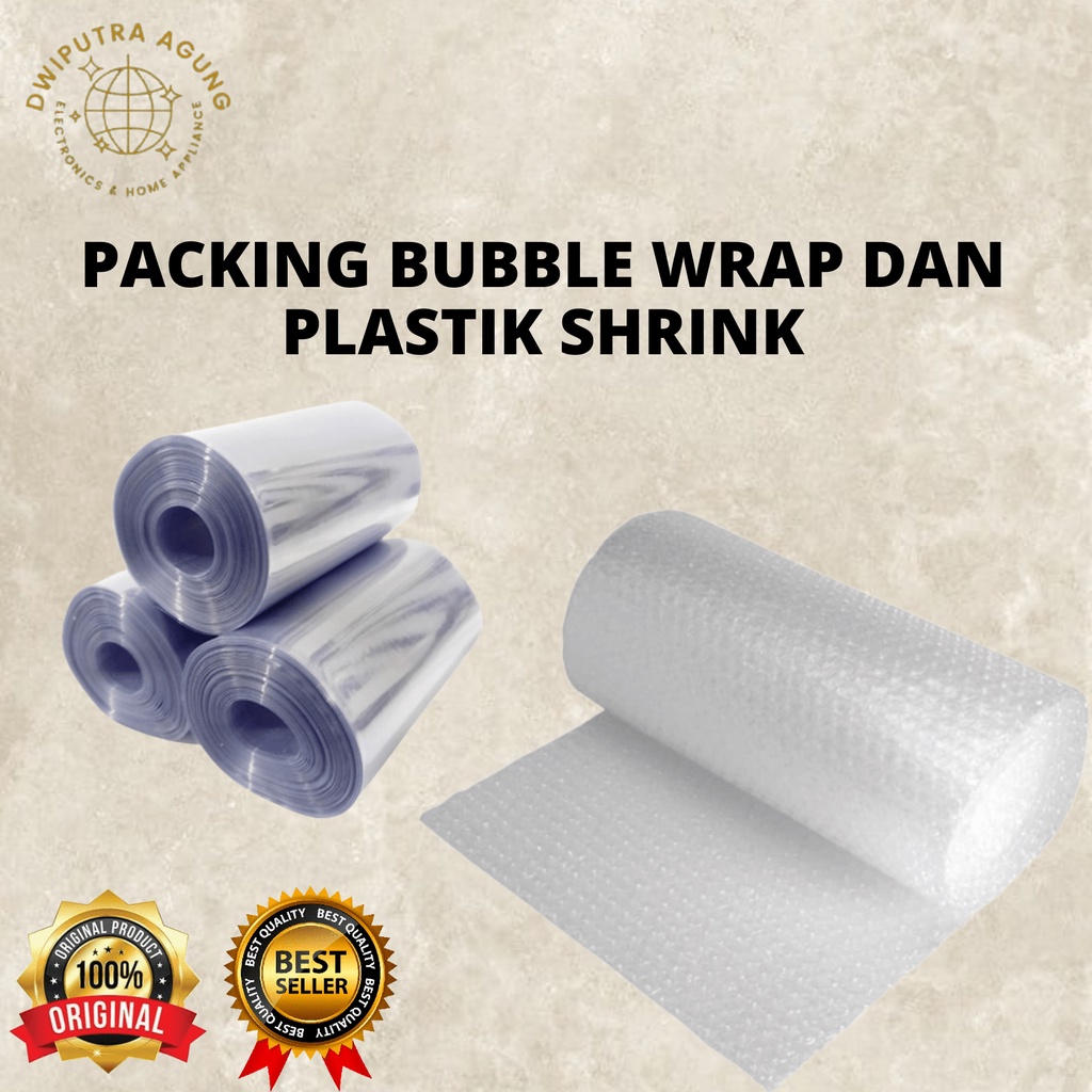 Jual BUBLE WRAP PACKING ATAU PACKING PLASTIK SHRINK UNTUK PACKING BARANG BUBBLE WRAP | Shopee ...