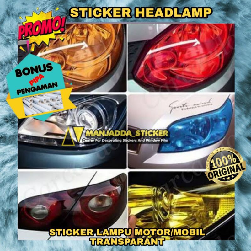 Jual Stiker skotlet lampu / sticker headlamp / stiker transparan ...