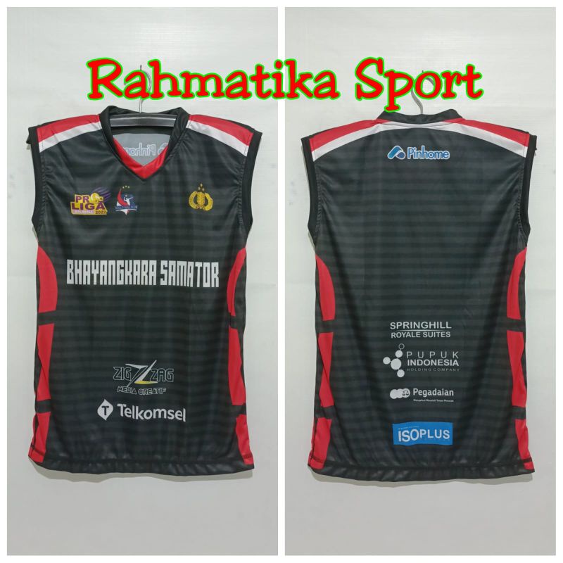 Jual JERSEY VOLI PROLIGA SAMATOR (Hitam/Merah) | Shopee Indonesia