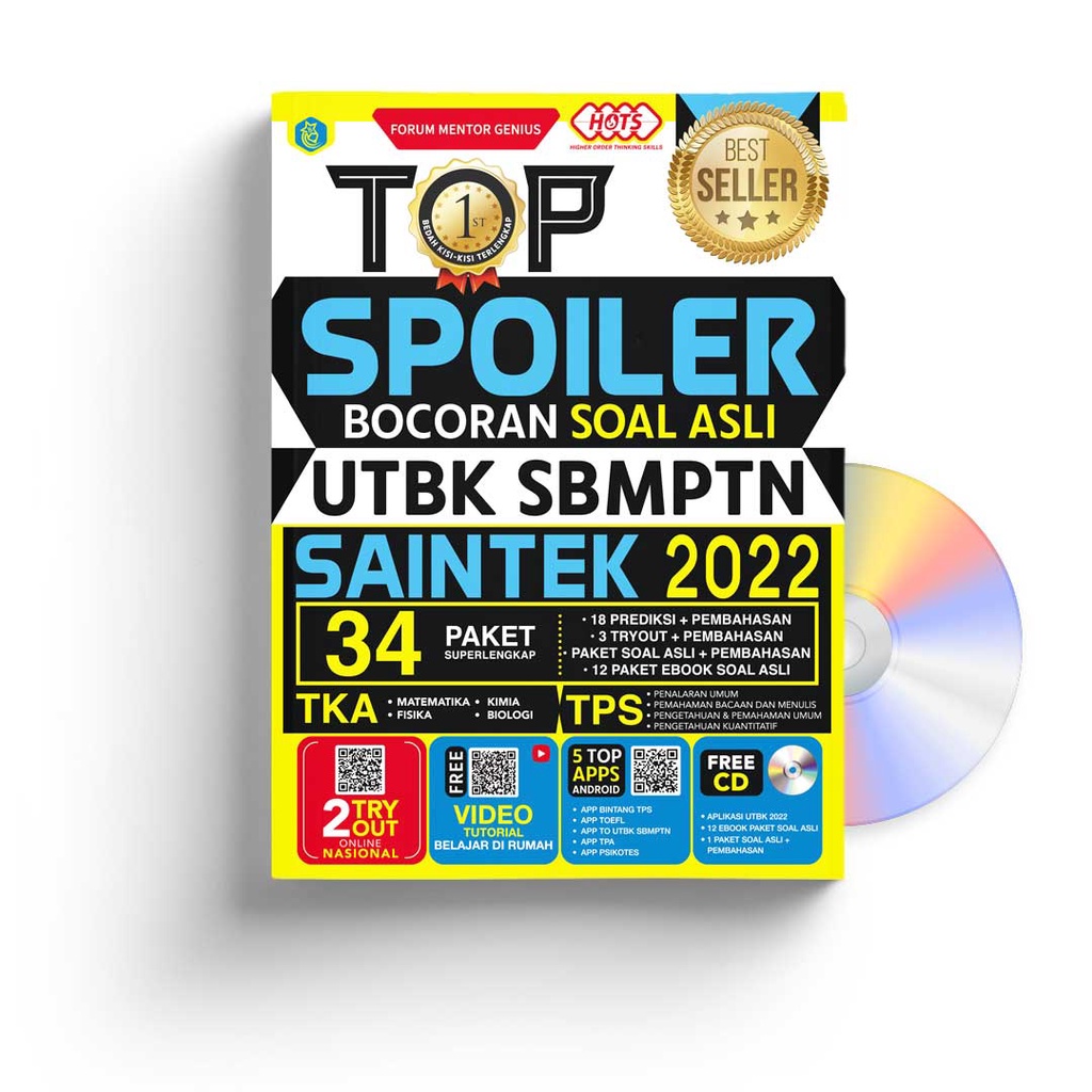 Jual Top Spoiler Bocoran Soal Asli UTBK SBMPTN SAINTEK 2022 (FREE BUBBLE WARP TEBAL) | Shopee ...