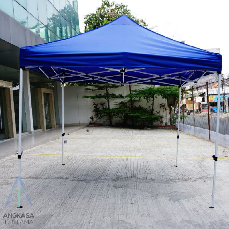 Jual Tenda Lipat Rangka Putih Portable Folding Tent 3x3 Meter | Shopee ...