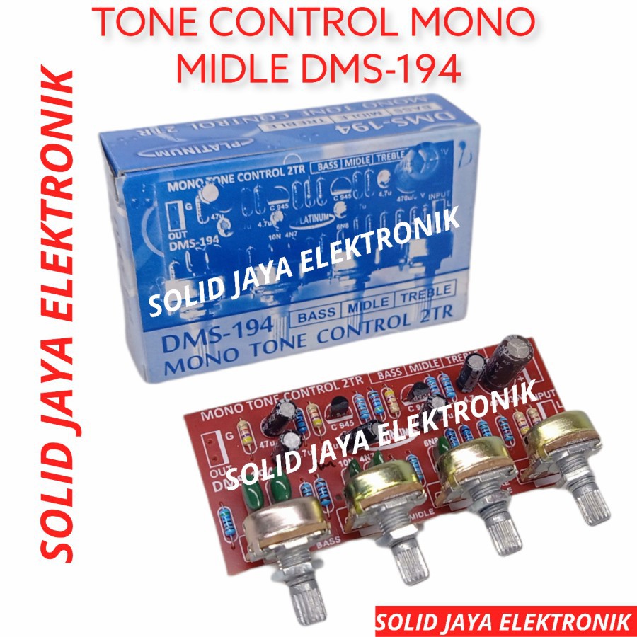 Jual TONE CONTROL MONO 4 POTENSIO MIDLE MIDLLE 2TR 2 TR TRANSISTOR TONE ...
