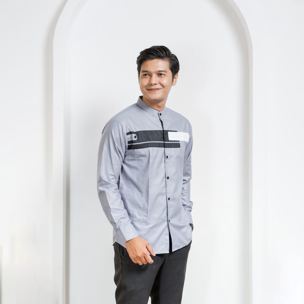 Jual Elmoza - Asakhi Baju Koko Pria Lengan Panjang Motif Yordan Series ...