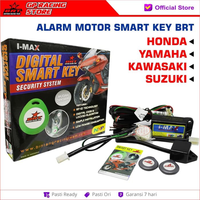 Jual New Imax DIGITAL SMARTKEY BRT Alarm Motor Semua Jenis Motor pengaman motor kunci rahasia ...