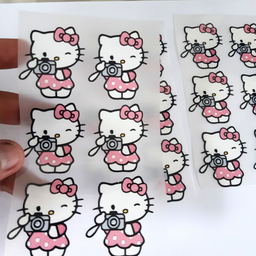 Jual SABLON TEMPEL UNTUK SENDAL JEPIT GAMBAR HELLO KITTY CAMERA ...