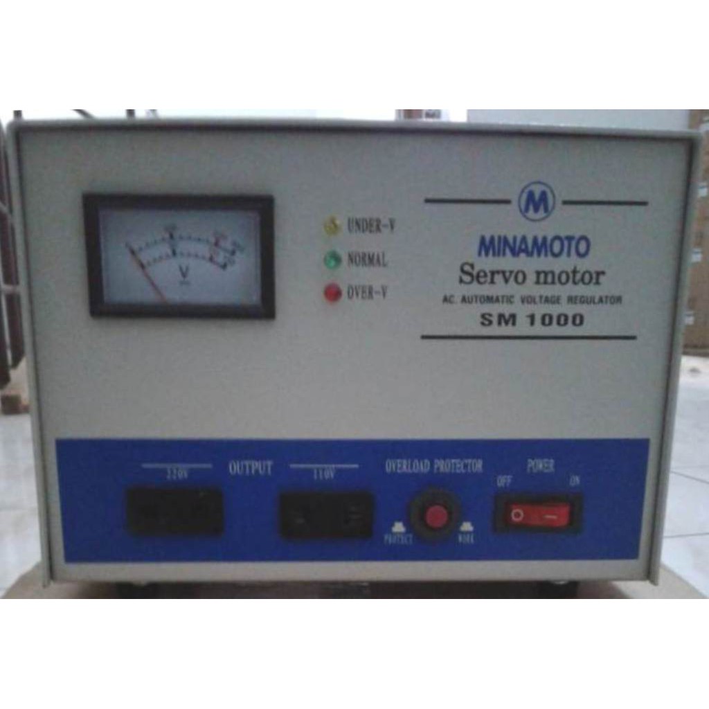 Jual STABILIZER MINAMOTO SM 1000 VA SERVO MOTOR | Shopee Indonesia