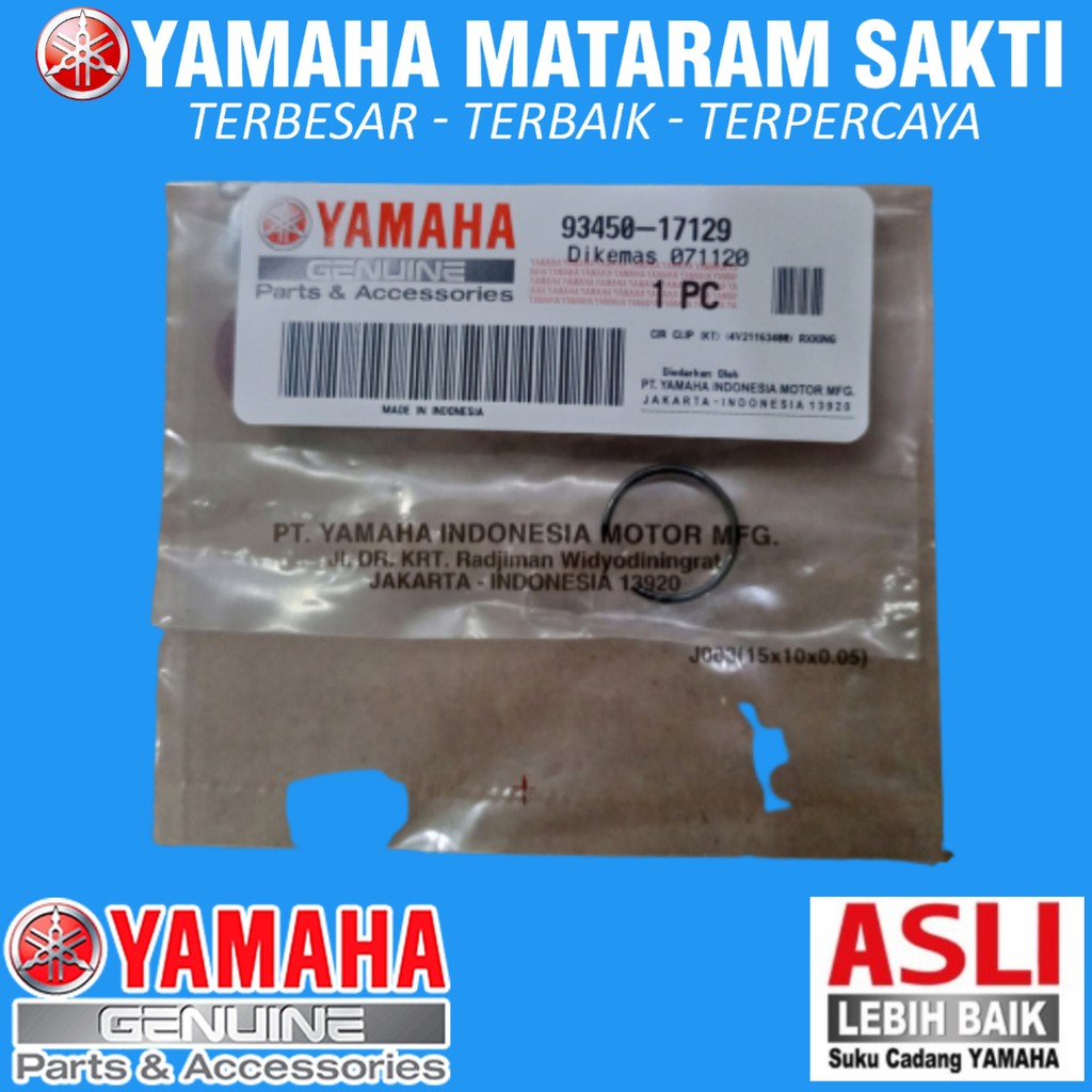 Jual CIRCLIP / CLIP RING PISTON / CLIP RING SEHER XMAX ORIGINAL / 93450 ...